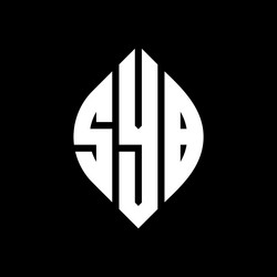 Syb logo letter design Royalty Free Vector Image