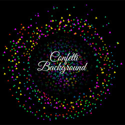 Colorful confetti background design Royalty Free Vector
