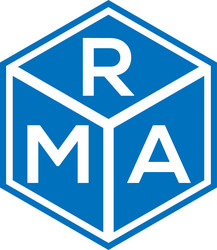 Rma letter logo design on white background Vector Image