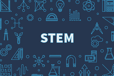 Science technology engineering and math Royalty Free Vector