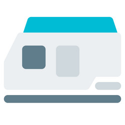 Track cleaning train for ballast maintenance Vector Image