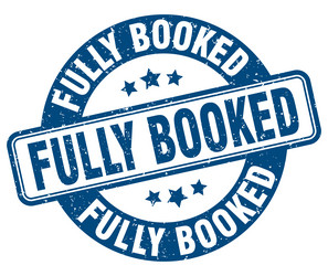 Fully booked grunge stamp round Royalty Free Vector Image