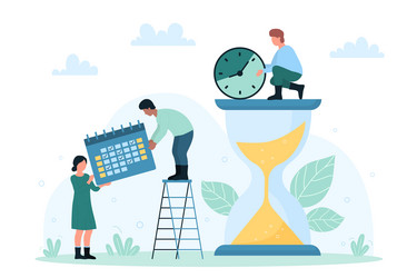 Time management creative project organization Vector Image