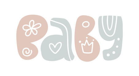 Hand Lettering Baby Shower Vector Images (over 2,400)