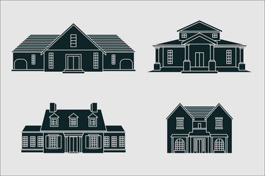 Hand drawn house silhouette Royalty Free Vector Image