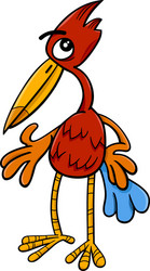 Cartoon funny peacock Royalty Free Vector Image