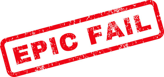 Epic fail rubber stamps Royalty Free Vector Image
