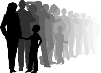 Queue Silhouette Vector Images (over 330)