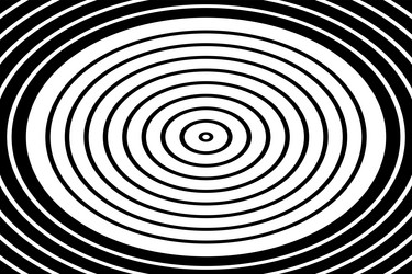 Abstract oval pattern on rectangle black Vector Image