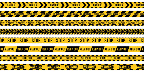 Danger police adhesive tape safety line Royalty Free Vector