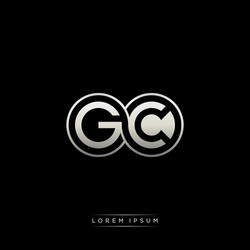 Gc logo letter initial logo designs template Vector Image
