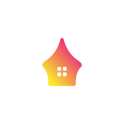 Home plus logo design Royalty Free Vector Image
