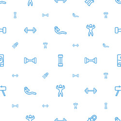 Running icons pattern seamless white background Vector Image