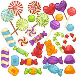 Lollipop in pink wrapping sweet candy Royalty Free Vector