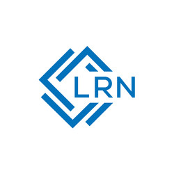Lrn abstract technology logo design on black Vector Image