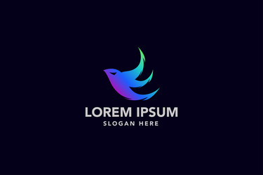 Sky bird logo Royalty Free Vector Image - VectorStock