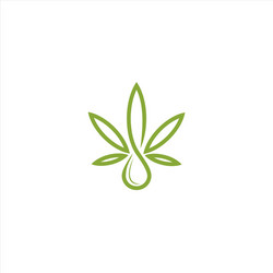 Extract olive oil water drop leaf natural logo Vector Image