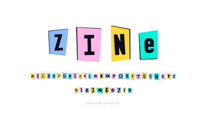 Collage Font Vector Images (over 7,600)