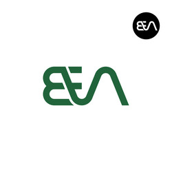 Letter eva monogram logo design Royalty Free Vector Image