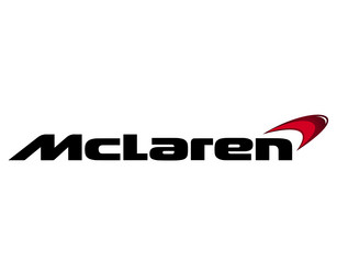 Mclaren symbol brand logo red design british car Vector Image