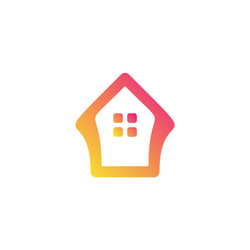 Home plus logo design Royalty Free Vector Image