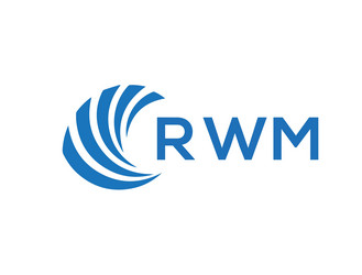 Rwm abstract technology logo design on white Vector Image