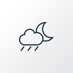 Drizzle outline symbol premium quality isolated Vector Image
