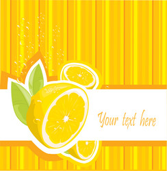 Lemon wallpaper Royalty Free Vector Image - VectorStock