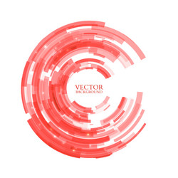 Abstract pink techno circle background Royalty Free Vector