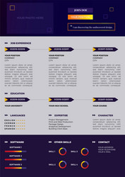 Original Resume Template Vector Images (50)