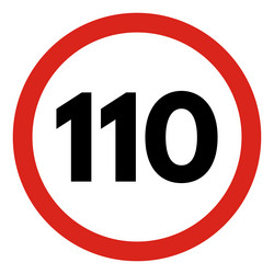 Traffic sign speed limit 60 limitation Royalty Free Vector
