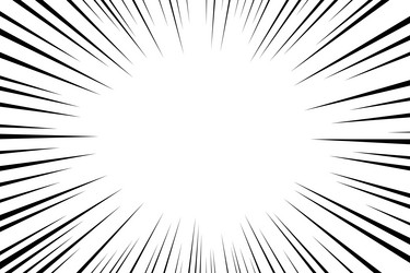 Manga speed burst frame radial anime speed lines Vector Image