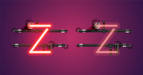Neon Z Letter Font Vector Images (over 480)