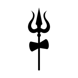Lord shiva mahadev hindu god silhouette Royalty Free Vector