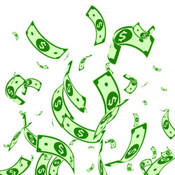 Dollar Bills Falling Vector Images (over 2,100)