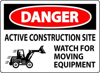 Warning construction area symbol sign on white Vector Image