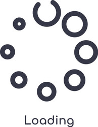 Loading icon isolated icon from ui Royalty Free Vector Image