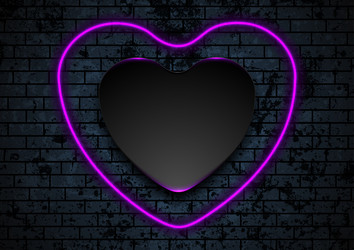 Dark Purple Heart Outline