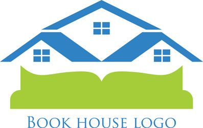 Book-house-logo-design Royalty Free Vector Image