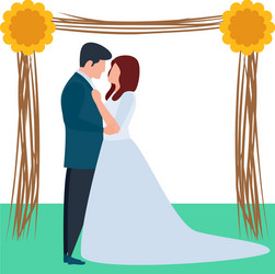 Wedding couple Royalty Free Vector Image - VectorStock