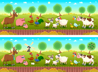 Spot the differences Royalty Free Vector Image