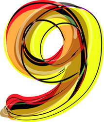 Number 9 Vector Images (over 16,000)