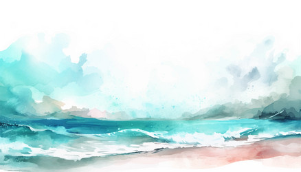 Waves Ocean Watercolor Vector Images (over 3,900)