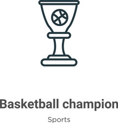 Kickball icon in filled thin line outline Vector Image