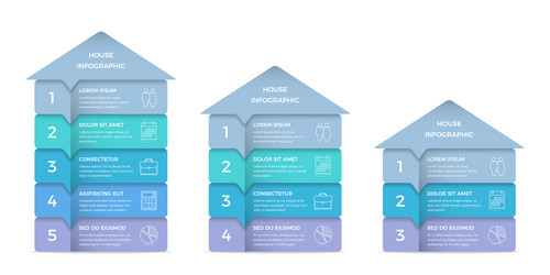 House - infographic template Royalty Free Vector Image