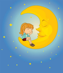 Moon Kids Vector Images (over 22,000)