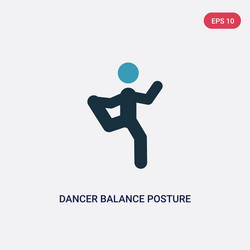 Dancer balance posture on one leg icon white Vector Image