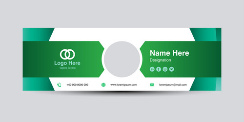 E sign template red and pink color editable Vector Image