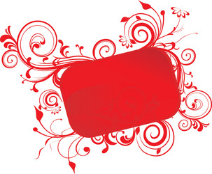 Red Floral Frame Vector Images (over 48,000)