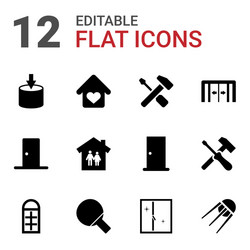 Inside icons Royalty Free Vector Image - VectorStock